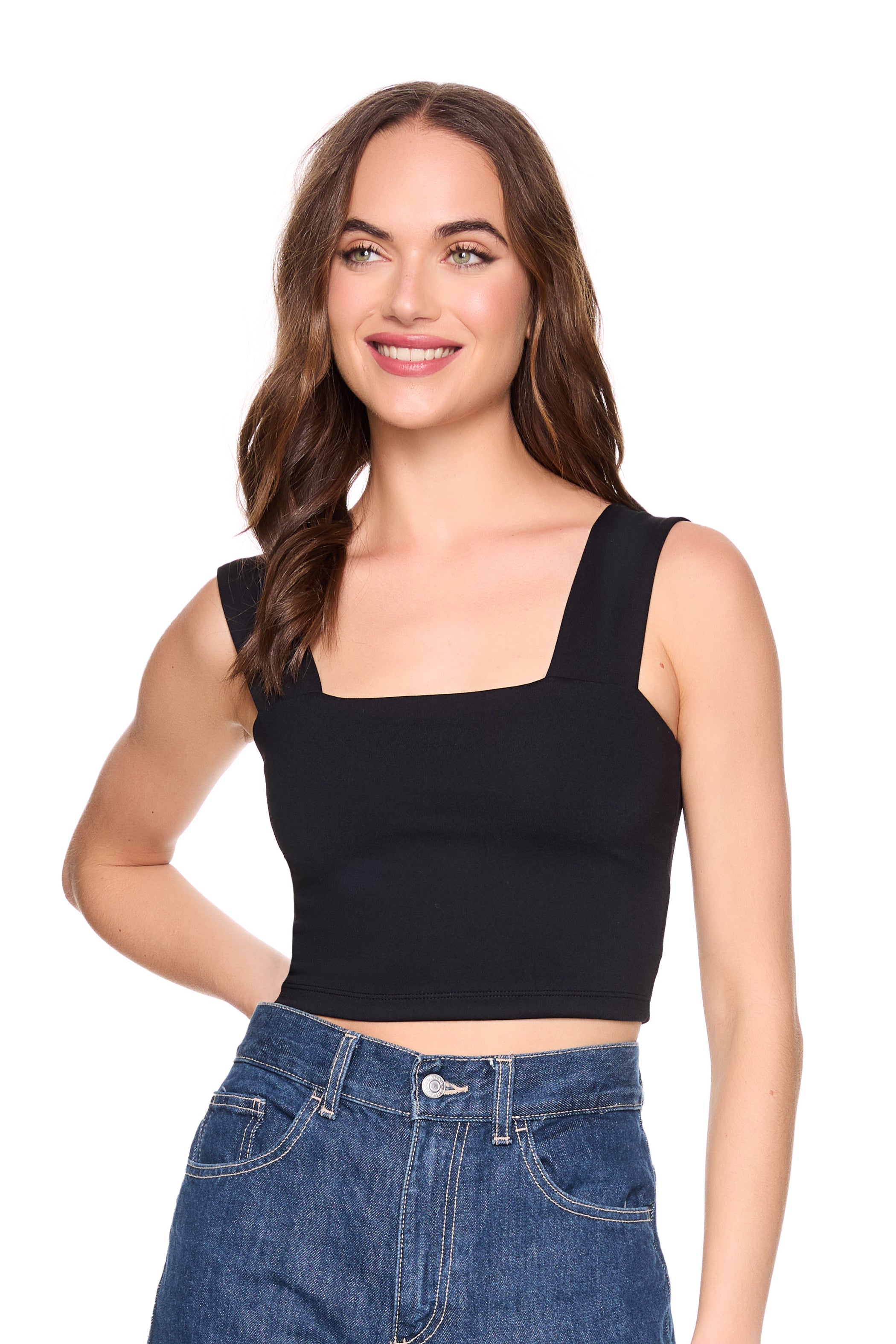 essential wide strap crop top – Susana Monaco‎