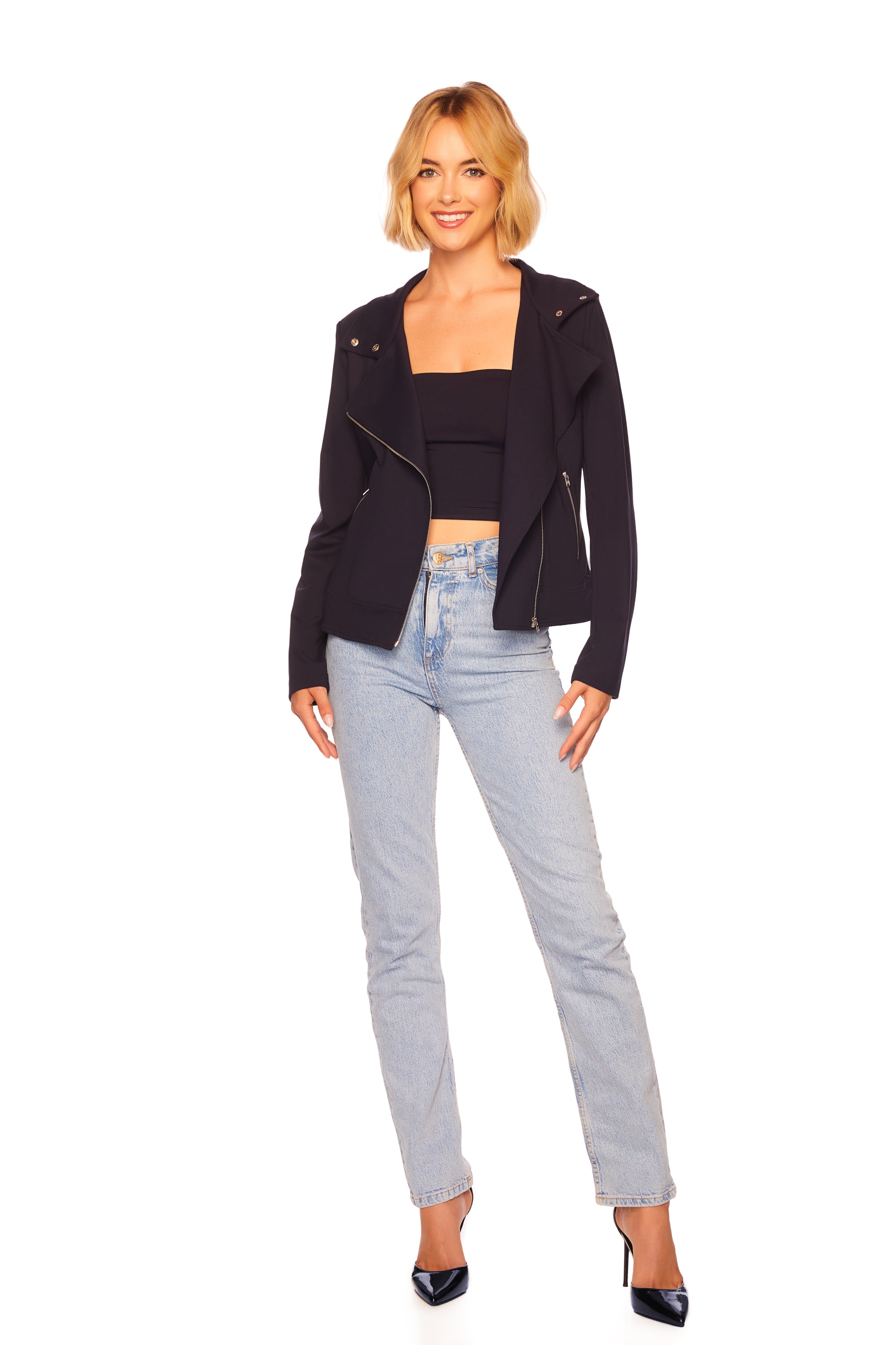 knit moto jacket – Susana Monaco knit moto jacket – Susana Monaco